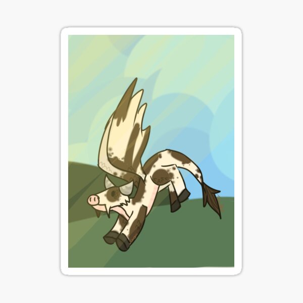 "Cowgon" Sticker by SageCreatesArt | Redbubble