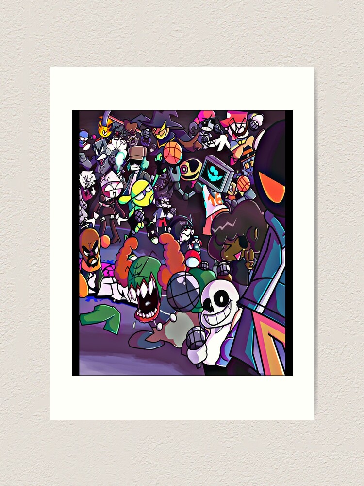 "Fnf Night Funkin For Fans" Art Print for Sale by AmosCremin | Redbubble