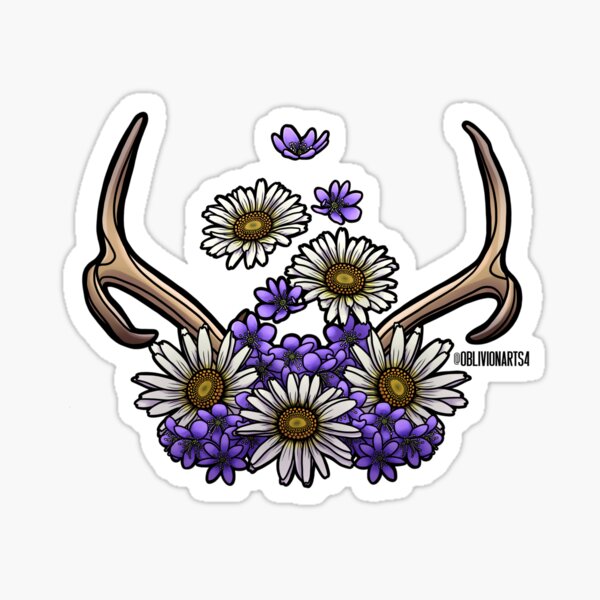 "Oxeye Hepatica" Sticker by OblivionArts4 | Redbubble
