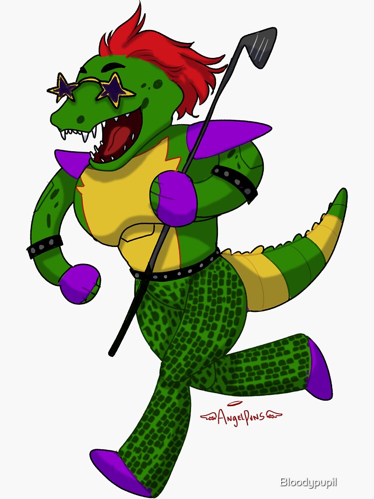 "Montgomery Gator Chibi " Sticker by Bloodypupil | Redbubble