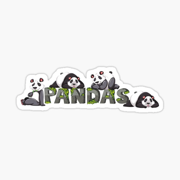 "pandas" Sticker for Sale by choDesigner | Redbubble