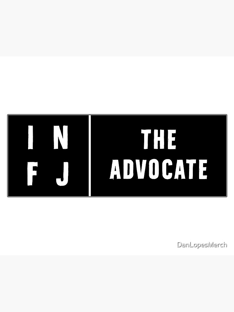 INFJ The Advocate Personality Type Sticker Poster By DanLopesMerch infj-the-advocate-personality-type-sticker-poster-by-danlopesmerch
