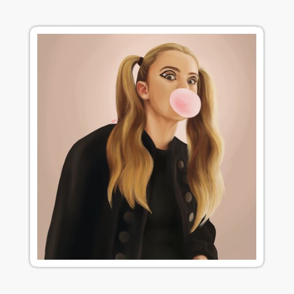"Anais Gallagher - Bubblegum" Sticker by SiobhraFarrell | Redbubble