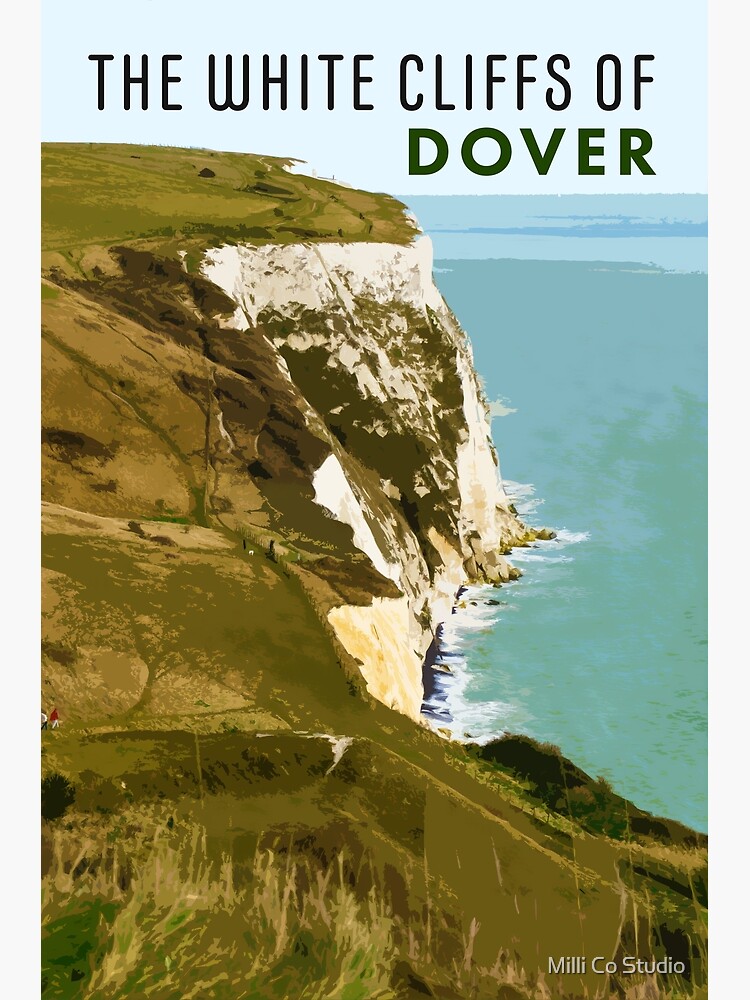 "The White Cliffs of Dover" Poster for Sale by quirkyandkind | Redbubble
