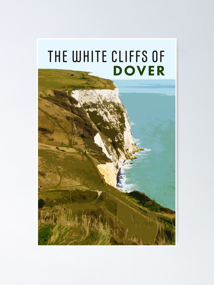 "The White Cliffs of Dover" Poster for Sale by quirkyandkind | Redbubble