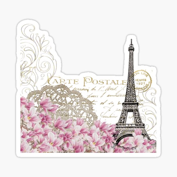 "Paris stamp" Sticker by Valdilana | Redbubble