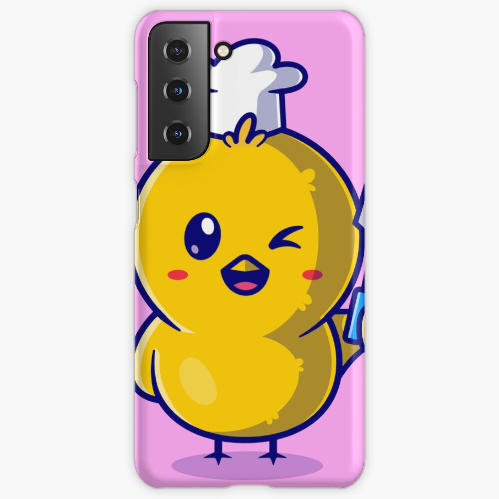 Funda de Samsung Galaxy «lindo-pollito-chef-sosteniendo-espátula ...