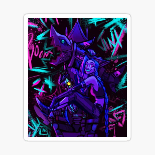 " Jinx Arcane" Sticker by sffs | Redbubble