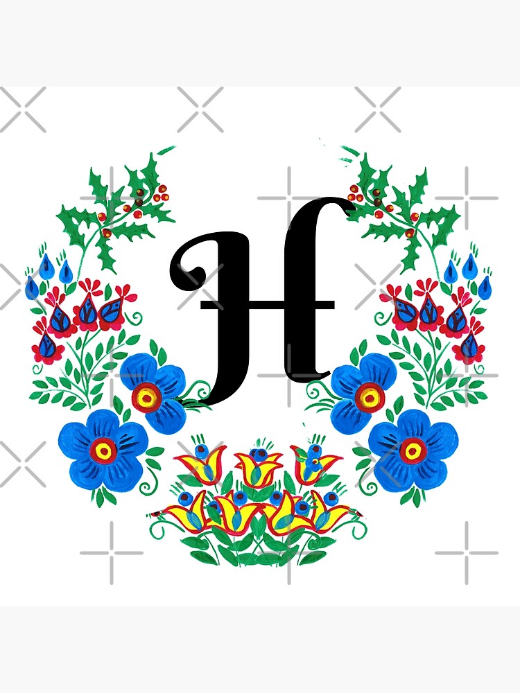 "letra H con flores" Poster for Sale by Elyora | Redbubble