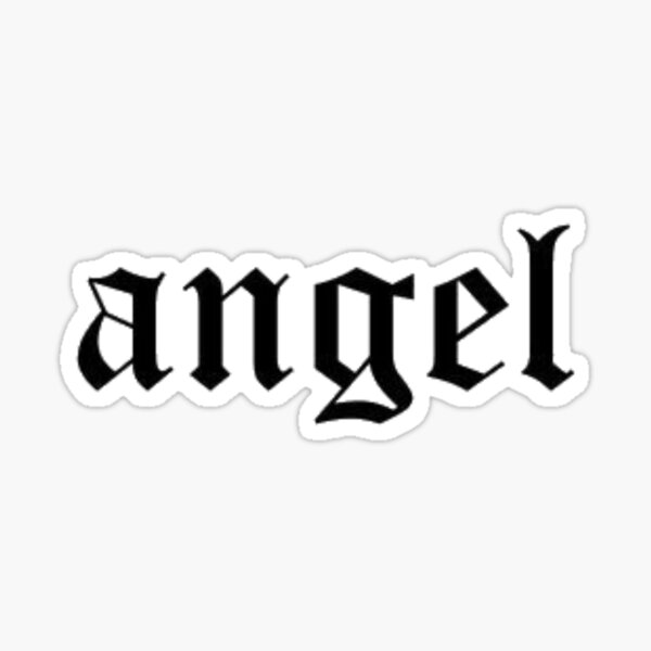 "ANGEL" Sticker by KAZIMOTO | Redbubble