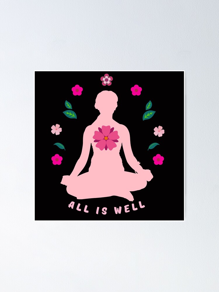 "All is well" Poster for Sale by CuteCatherine | Redbubble