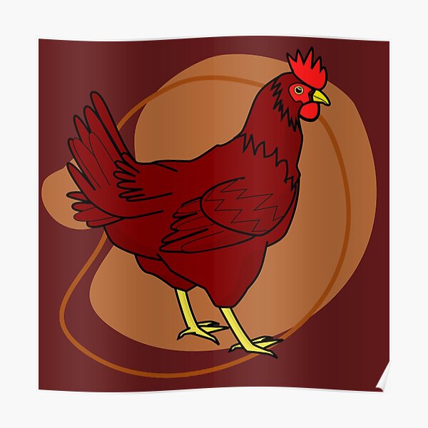 "Chicken" Poster for Sale by Daydream-Eve | Redbubble