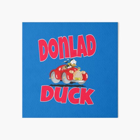 "Donald Duck driving red car ,Donald Duck illustration " Art Board ...