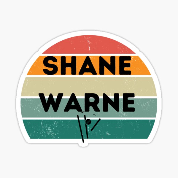 "rip shane warne cool shane warne player cricket " Sticker for Sale by ...
