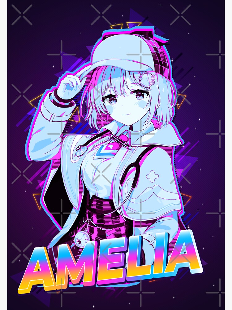"Amelia Watson | Hololive Vtuber" Sticker for Sale by PurpleStudio6 ...