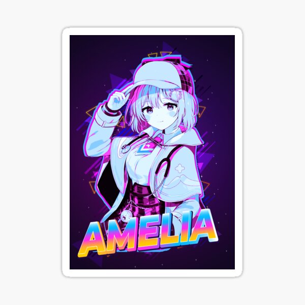 "Amelia Watson | Hololive Vtuber" Sticker for Sale by PurpleStudio6 ...