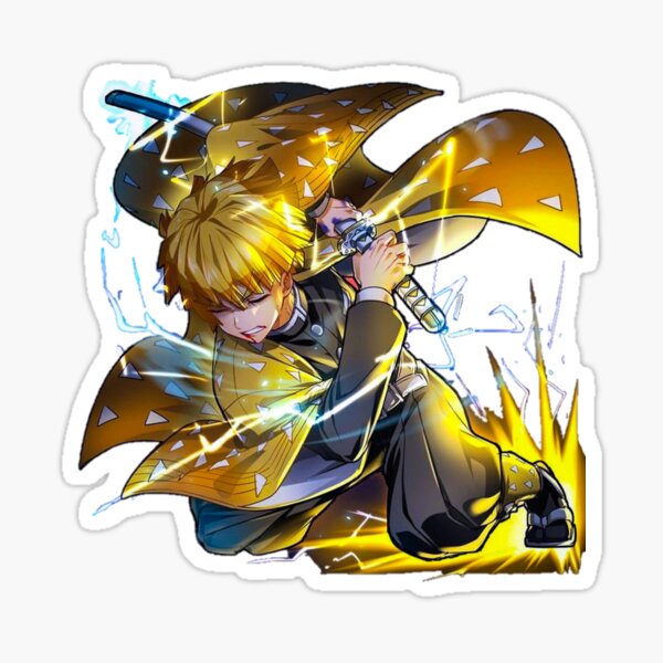 "Zenitsu Agatsuma" Sticker by Otakugeneration | Redbubble