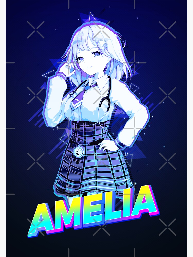 Pegatina «Amelia watson | Hololive Vtuber» de WaifuFury | Redbubble