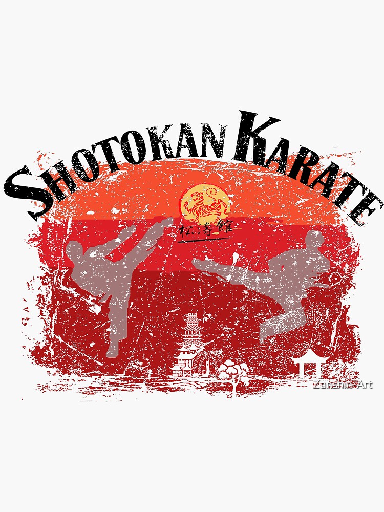 "Age Worn Vintage Shotokan Karate Dojo Sign, Retro Martial Arts Design ...