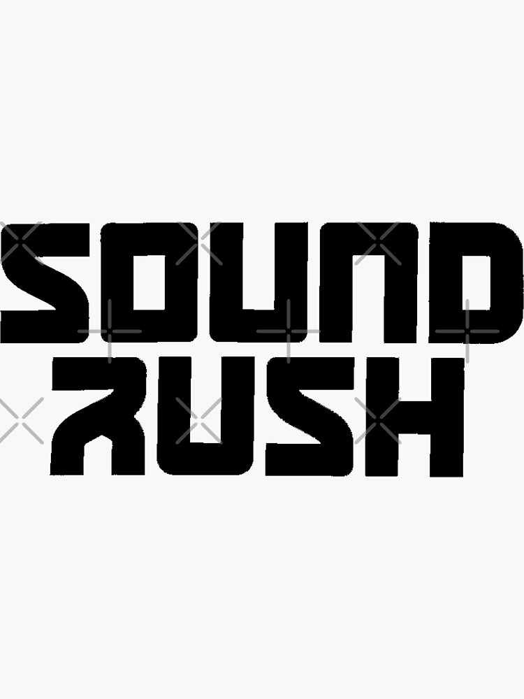 "Sound Rush Hardstyle" Sticker by toffolotty | Redbubble
