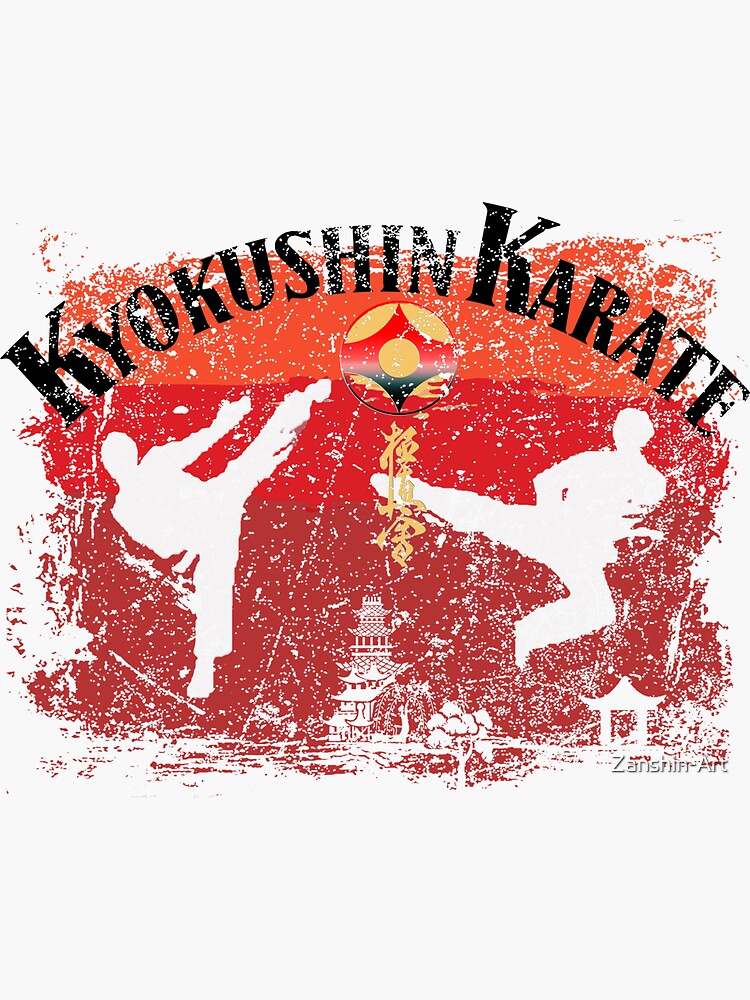 "Age Worn Vintage Kyokushin Karate Dojo Sign, Retro Martial Arts Design ...