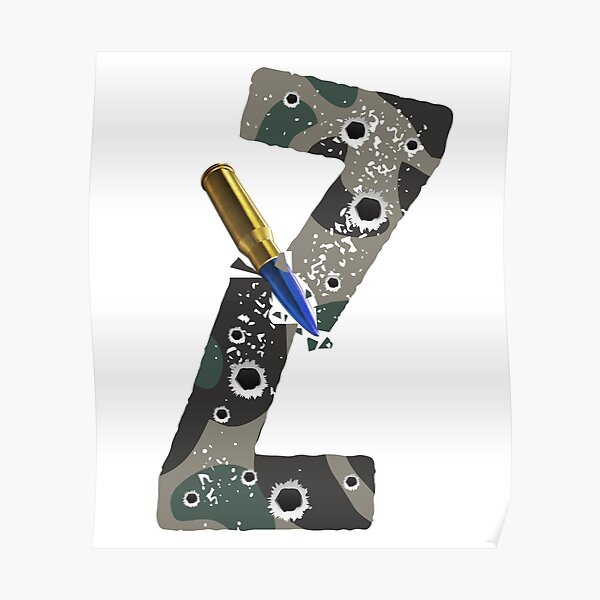 "Russian Z Letter Army - I stand with Ukraine Military Style - Broken Z ...