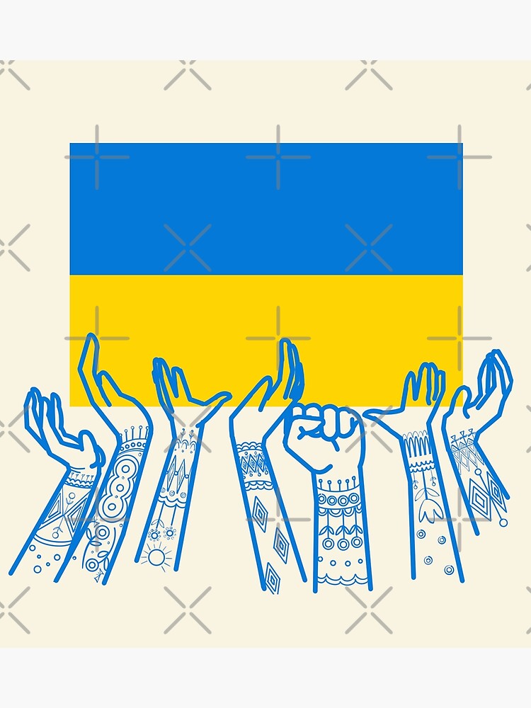 "Support for Ukraine - all proceeds donated" Poster for Sale by ...