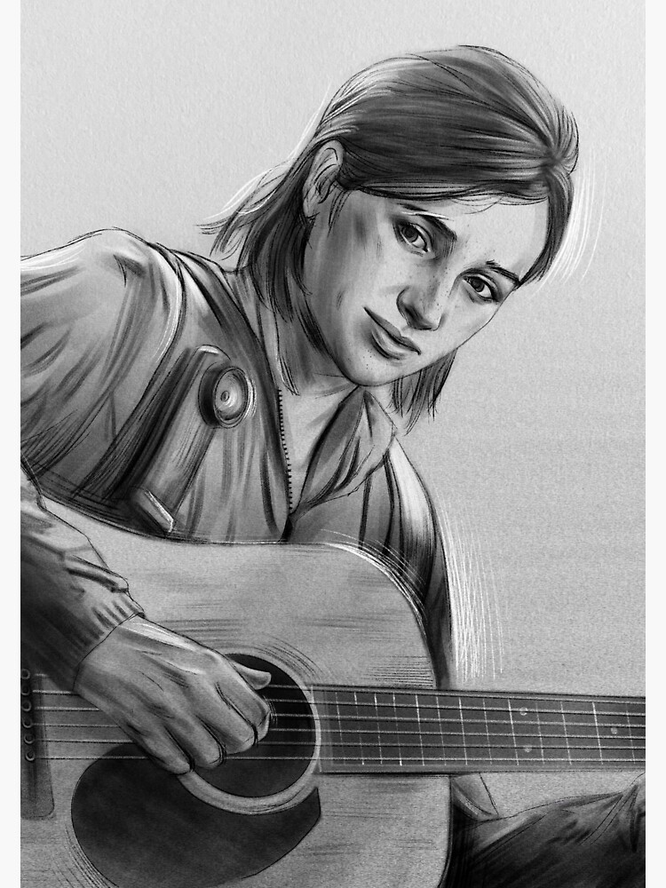 "Ellie Williams and her guitar" Sticker for Sale by scarletcolour ...
