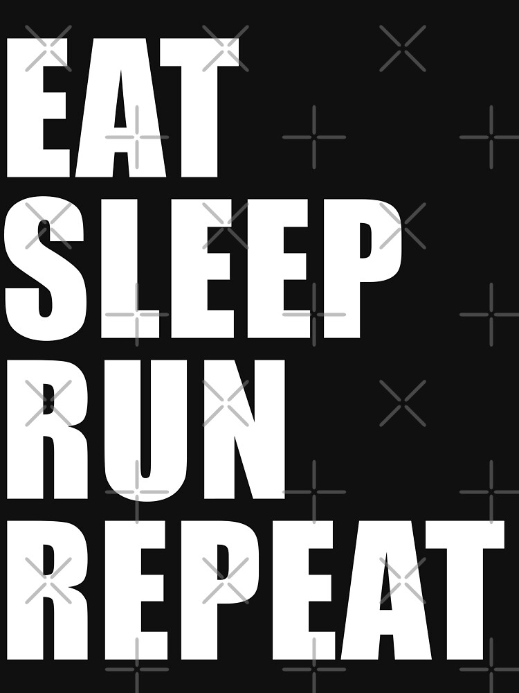 "Eat Sleep Run Repeat Sport Shirt Funny Cute Gift For Runner Running ...