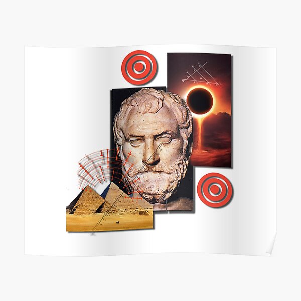 "Thales of Miletus" Poster by Collagophy | Redbubble