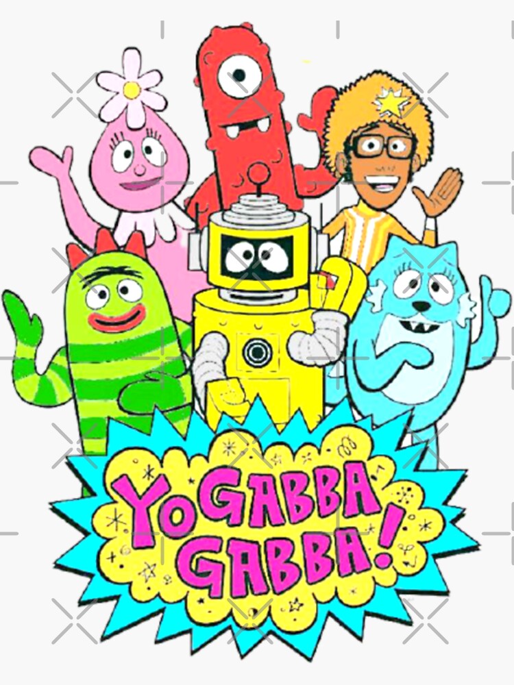 "yo gabba gabba friends" Sticker by j-acob-s | Redbubble