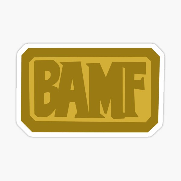 "McCree – BAMF Spray" Sticker by fandemonium | Redbubble