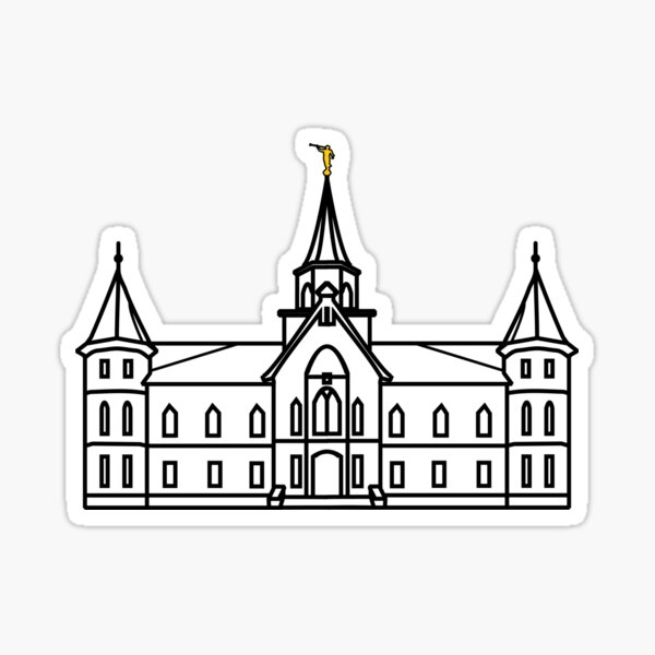 "Provo City Center Utah Temple " Sticker by chrishopper47 | Redbubble