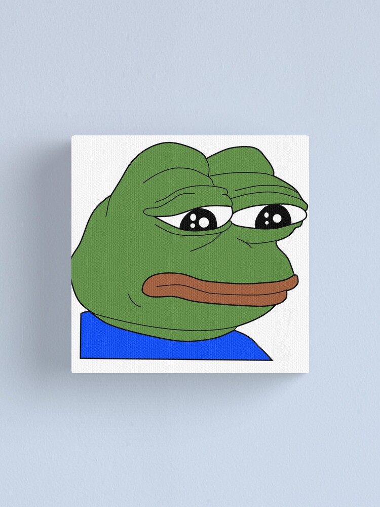 "FeelsBadMan - Meme" Canvas Print by Brainstormed | Redbubble
