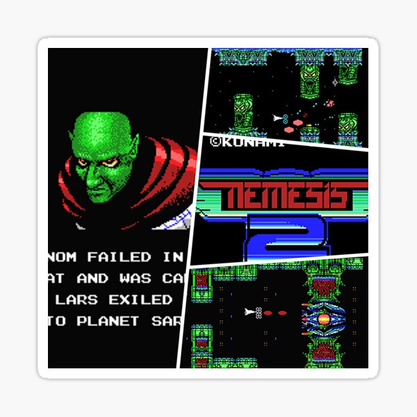 "Nemesis / Gradius 2 Fan Art" Sticker by Armind | Redbubble