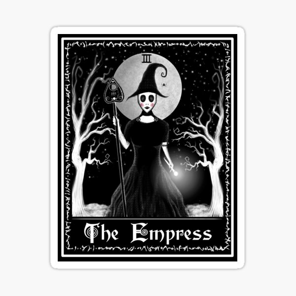 "THE EMPRESS Tarot Card | Witchcraft Magic" Sticker by Arcana-Craft ...