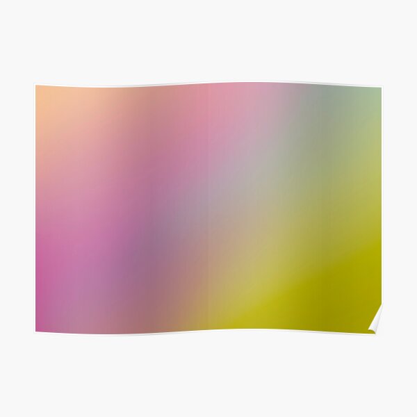 "Pink and Green Color Gradient " Poster for Sale by ArtFromAGarage ...