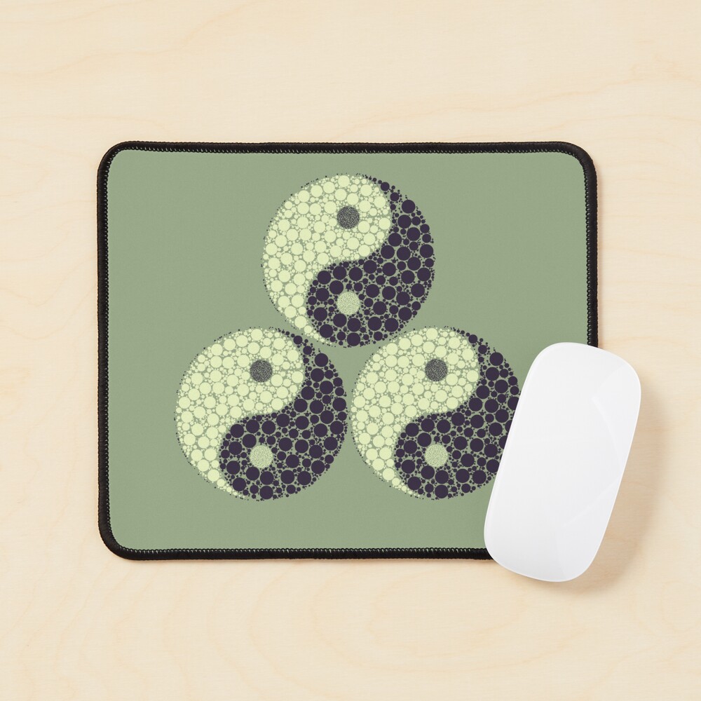 Three Ying Yang Symbols