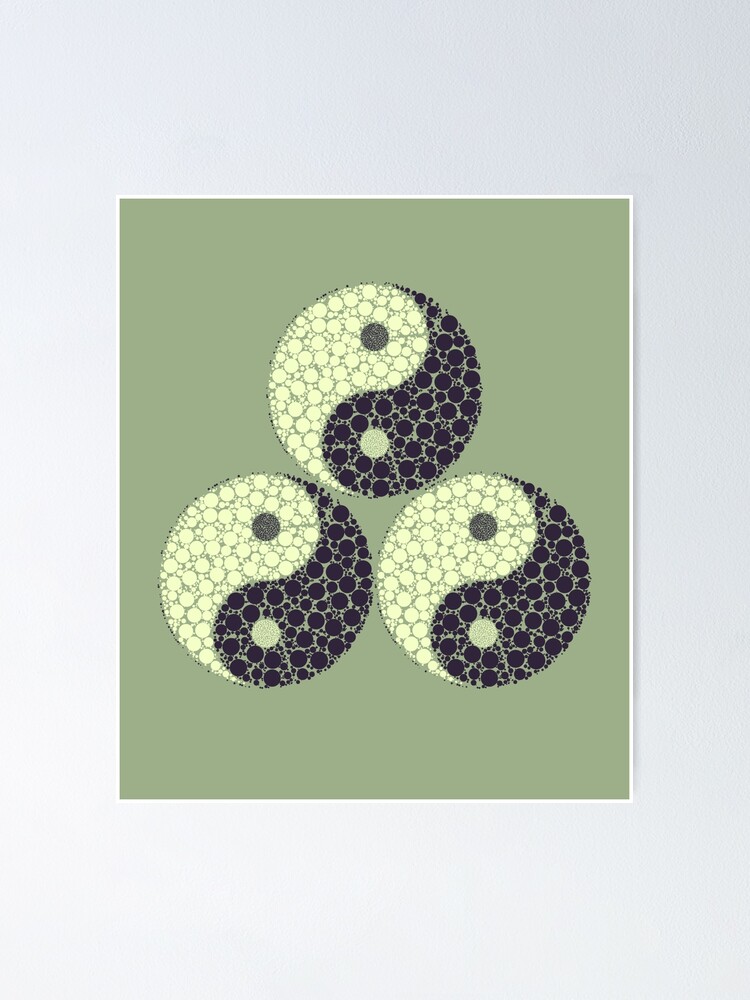 Three Ying Yang Symbols