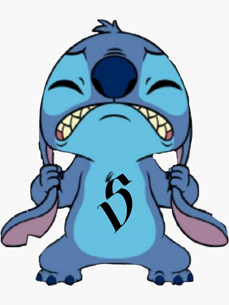 "angry stitch" Sticker by khadijaelalaoui | Redbubble