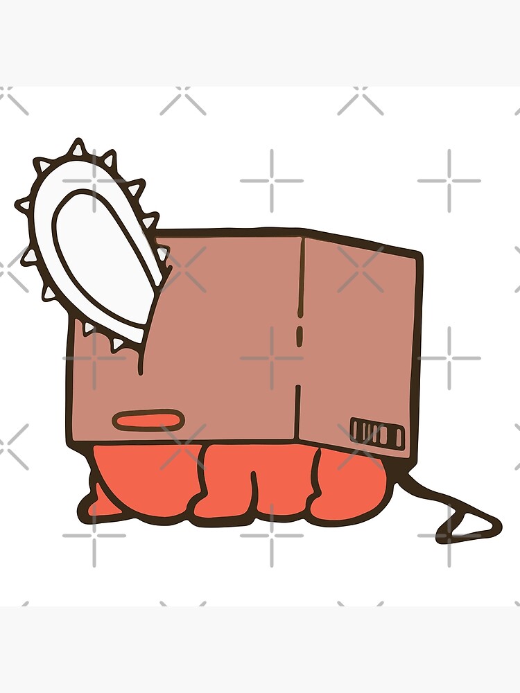 "Pochita Packaging Skin Chainsaw Man Fan Art" Metal Print for Sale by ...
