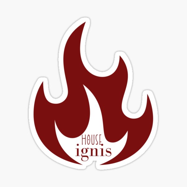 "House Ignis Zodiac Academy Houses Sticker Value Pack" Sticker by ...