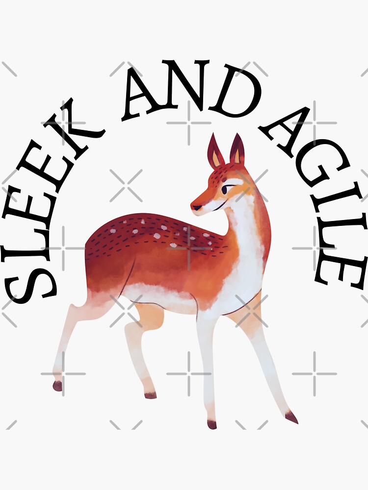 "Elegant and agile" Sticker by Kathjess | Redbubble