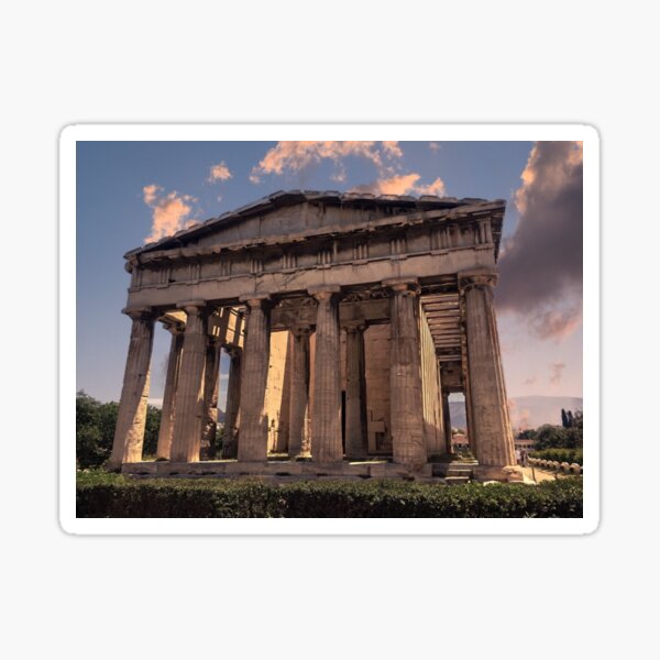 "Athens Greece Ancient Building" Sticker by RoseCCadden | Redbubble