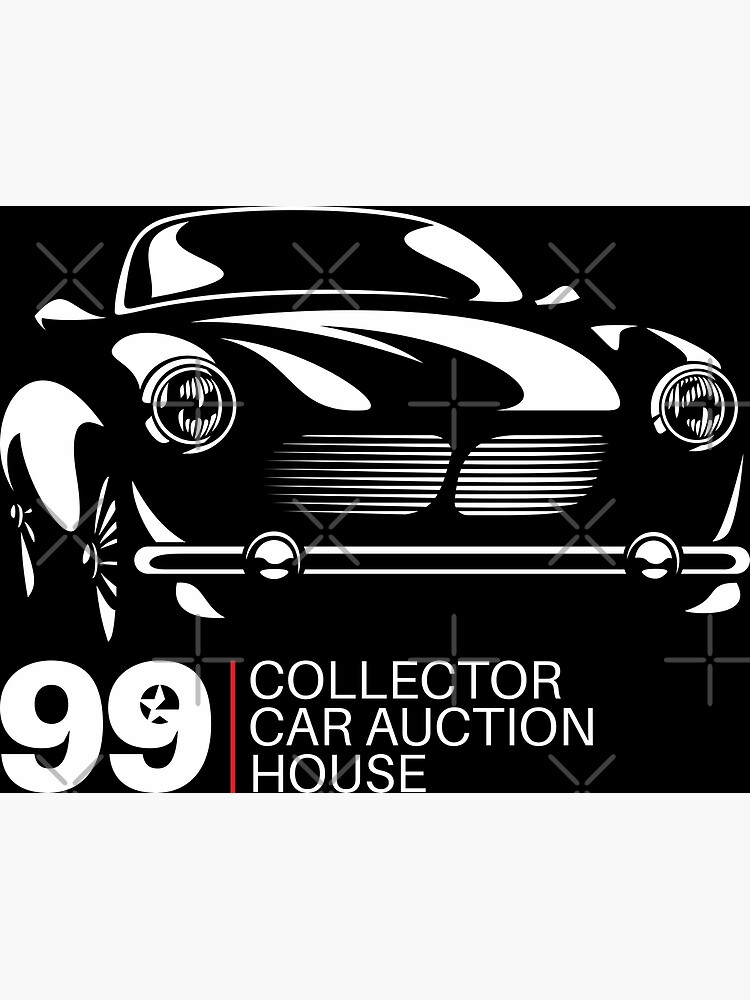 "Classic car. 99 COLLECTOR CAR AUCTION HOUSE" Greeting Card for Sale by ...