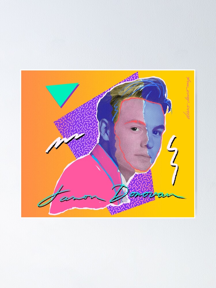 "JASON D 80S STYLE COLORS STRUT" Poster for Sale by DiscoDiscoMx ...