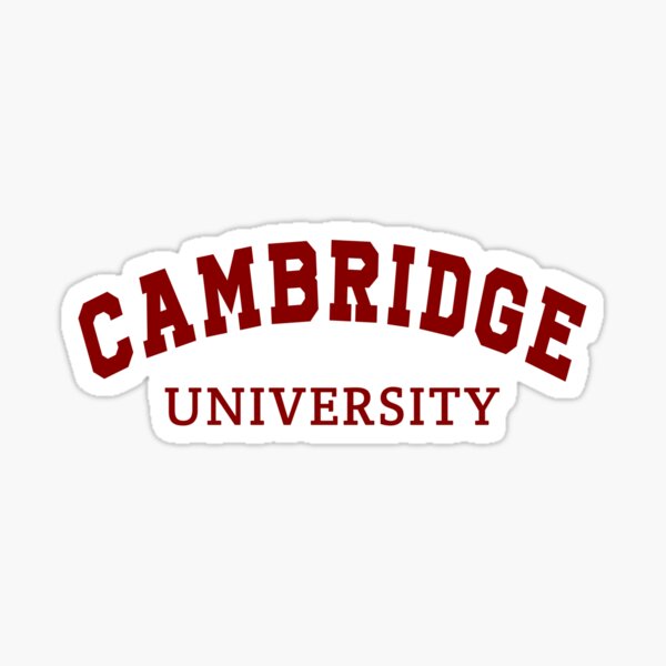 "Cambridge University " Sticker by Sophiadresspoin | Redbubble