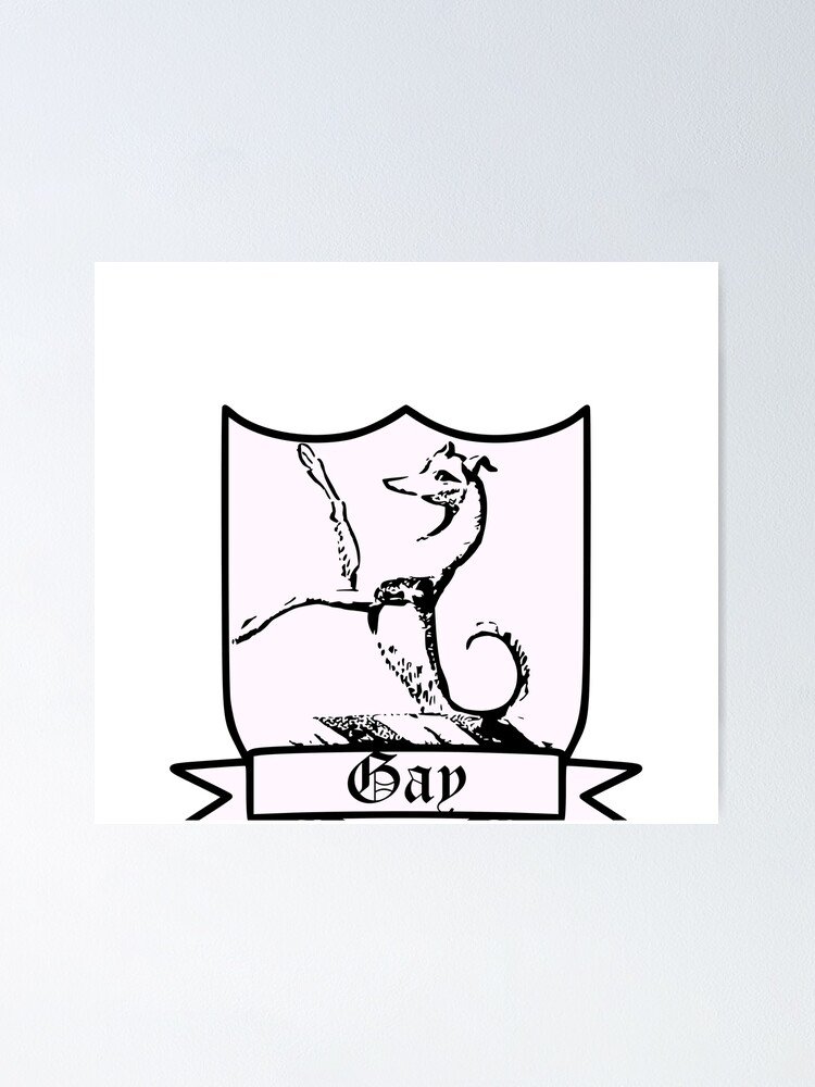 "Gay Surname Crest" Poster by ljrigby | Redbubble