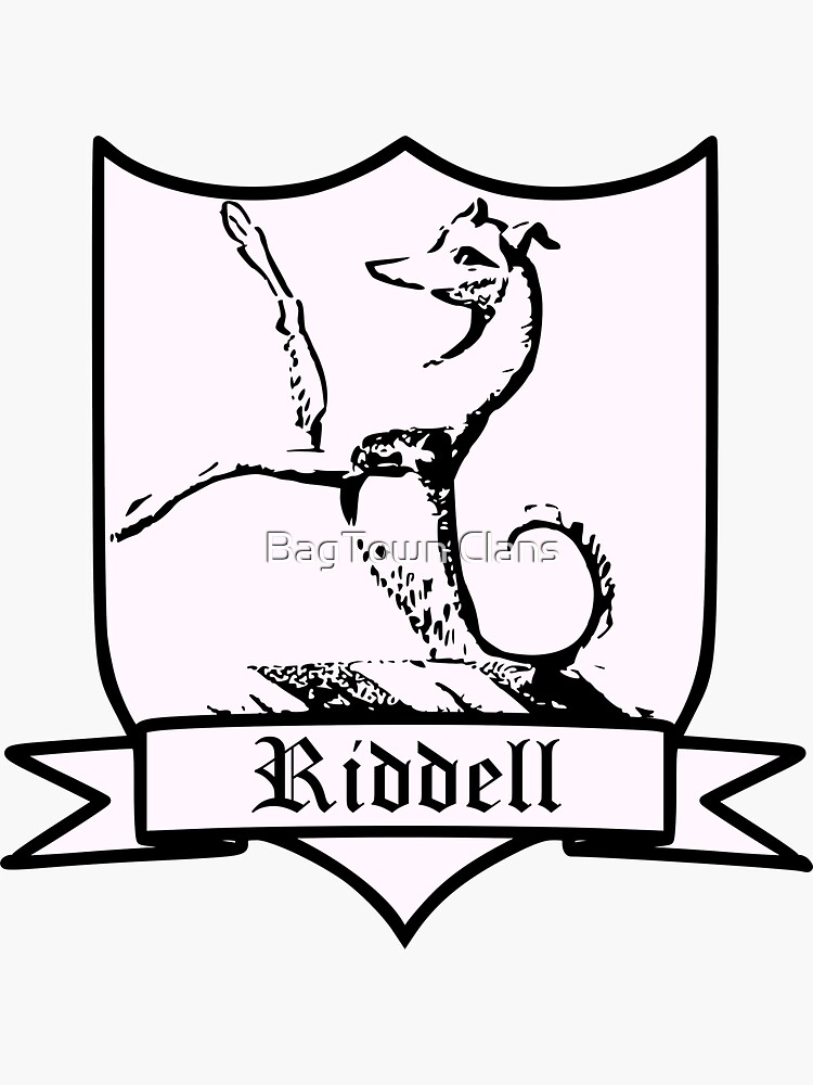 "Riddell Surname Crest" Sticker by ljrigby | Redbubble