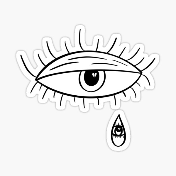 "Cloud eyes cry " Sticker by SecretAesthetic | Redbubble